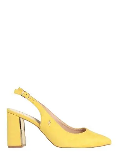 Menbur Suede Slingback Pumps - Yellow