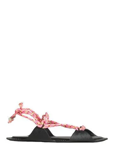 MARNI X NO VACANCY INN Leather Sandals - Black