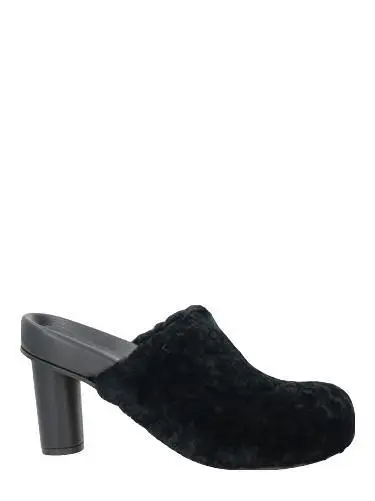 PALOMA BARCELO Shearling Mules - Black