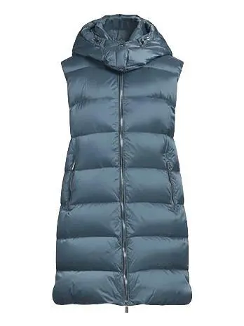 MOORER Puffer Sleeveless Coat - Blue