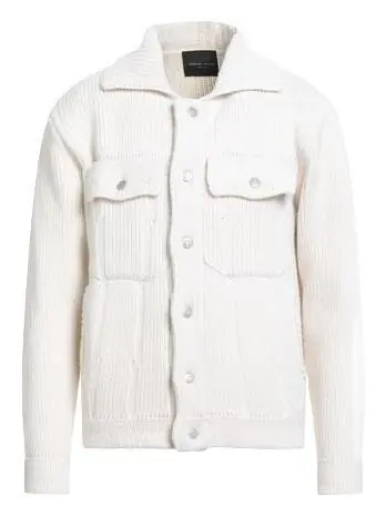 ROBERTO COLLINA Casual Knitted Jacket - White