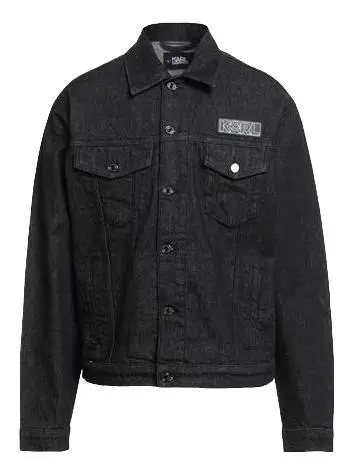 Karl Lagerfeld Denim Trucker Jacket - Black