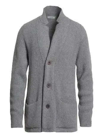 Alpha Studio Wool-blend Knit Cardigan - Grey