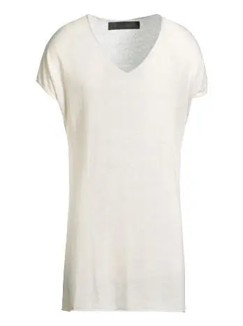 MESSAGERIE Knitted V-neck Top - White