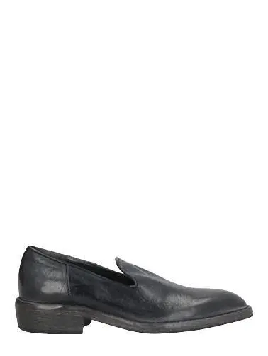 Moma Dark Calfskin Loafers - Blue