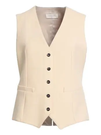 CIRCOLO 1901 Tailored Cotton-elastane Vest - Beige