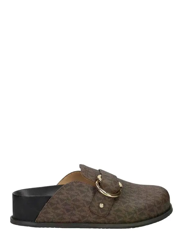 Michael Kors Jaden Monogram Mules - Brown