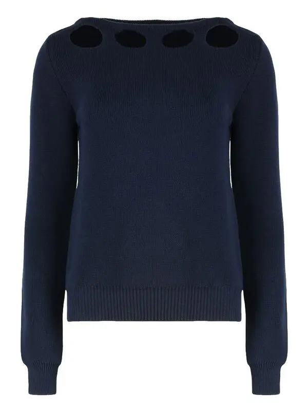 Prada Cotton Crew-neck Sweater - Blue