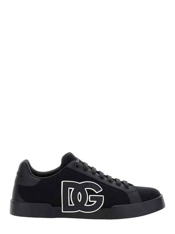 Dolce & Gabbana Portofino Low Top Sneakers - Black