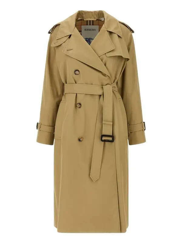 Burberry Long 'castleford' Trench Coat - Beige
