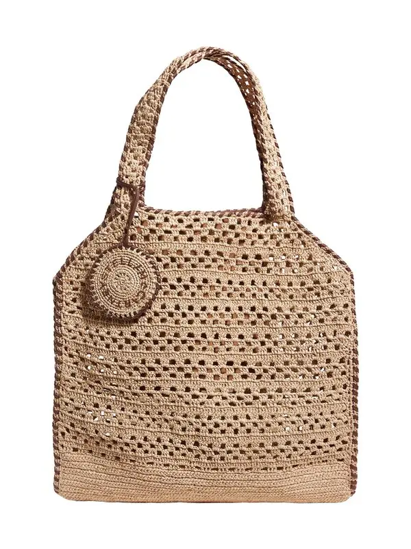 Stella McCartney Raffia Baby Bella Tote - Beige