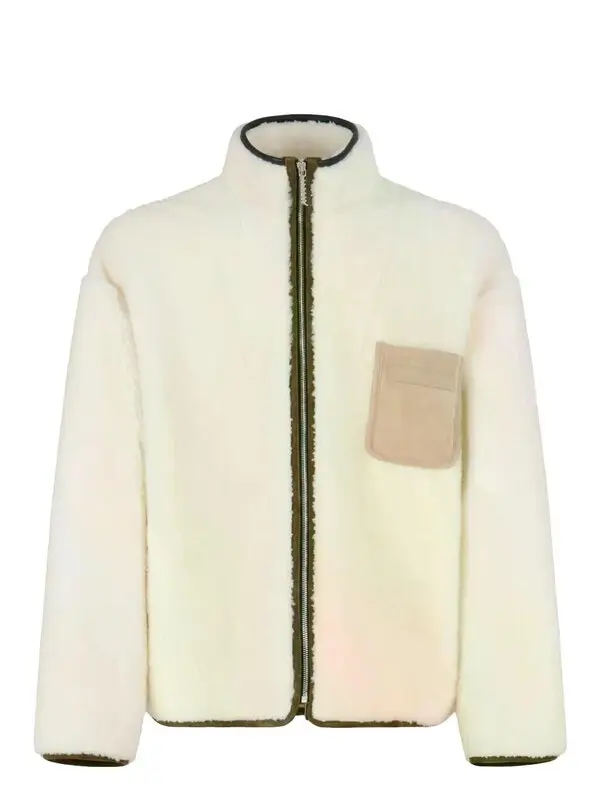 Marni Zip-up Fleece Bomber Jacket - White