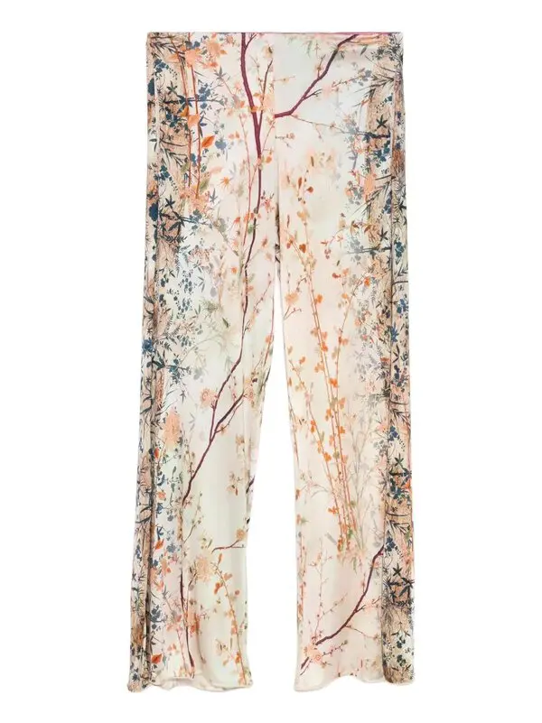 PIERRE-LOUIS MASCIA Illustration Print Trousers - Pink