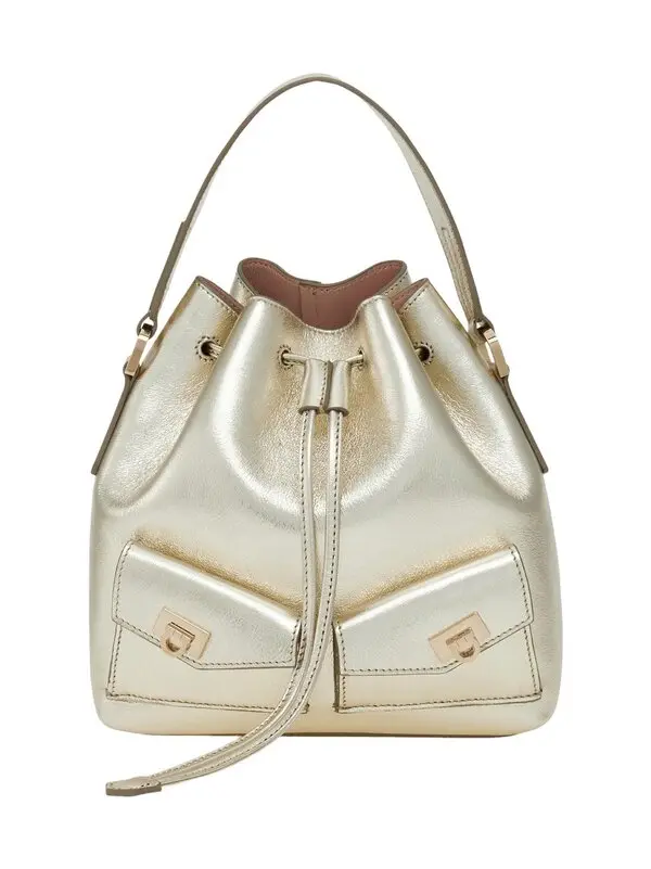 FERRAGAMO Multipocket Bucket Bag - Beige