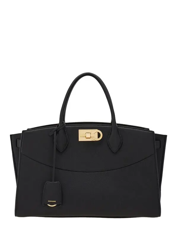 FERRAGAMO Studio Soft Bag - Black