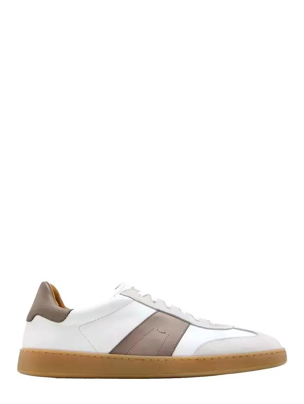 Magnanni Leather Lace-up Sneakers - White