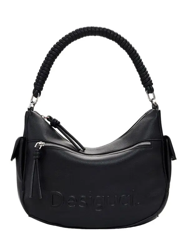 Desigual Faux Leather Shoulder Bag - Black