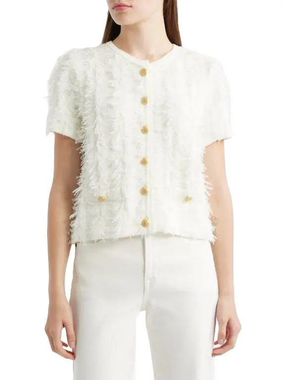 Kobi Halperin Swift Cotton Blend Cardigan - Ivory