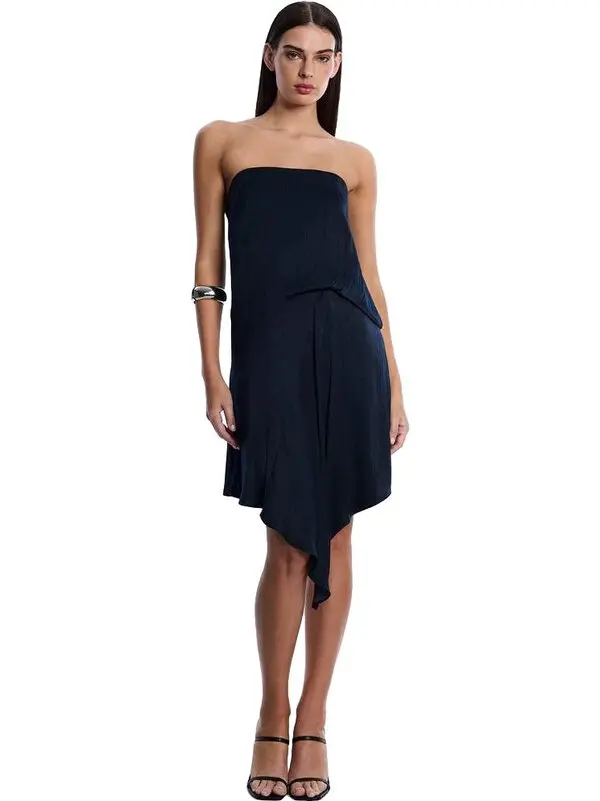 Bcbgmaxazria Strapless Midi Dress - Midnight