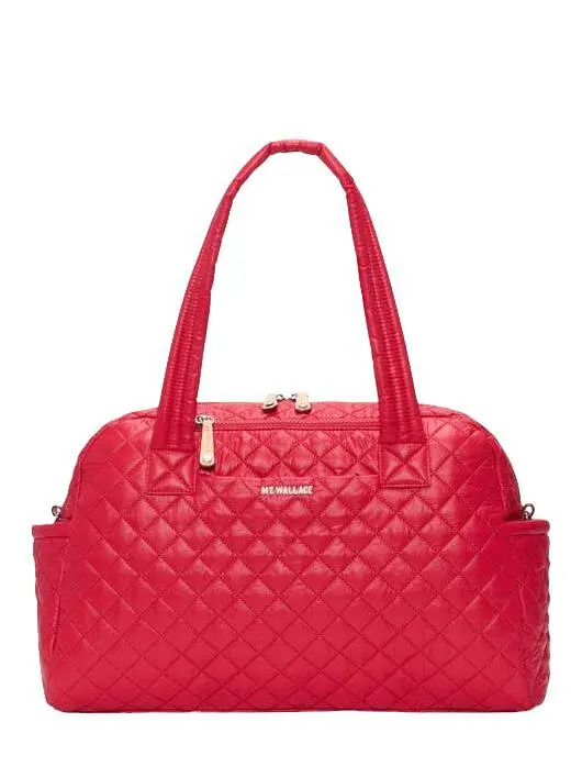 Mz Wallace Jimmy Deluxe Quilted Nylon Duffle Bag - Apple 2