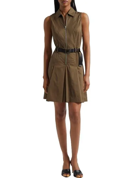 L'Agence Sima Mini Shirt Dress - Pine