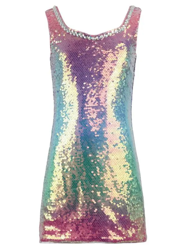 LOLA + THE BOYS Ombre Sunset Gem Dress - Pink