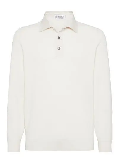 Brunello Cucinelli Rib Knit Polo - Panama