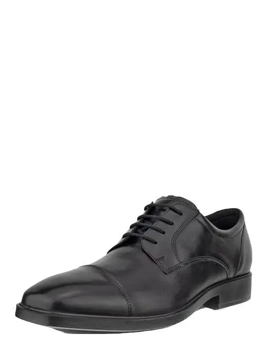 Ecco Metropole Milan Cap Toe Derby - Black