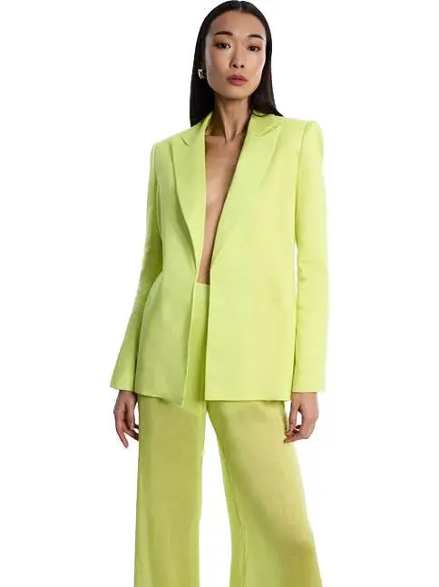 Bcbgmaxazria Textured Blazer - Chartreuse