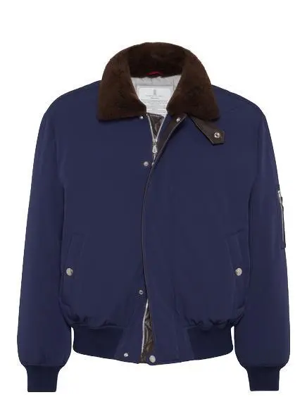 Brunello Cucinelli Nylon Down Jacket - Indigo
