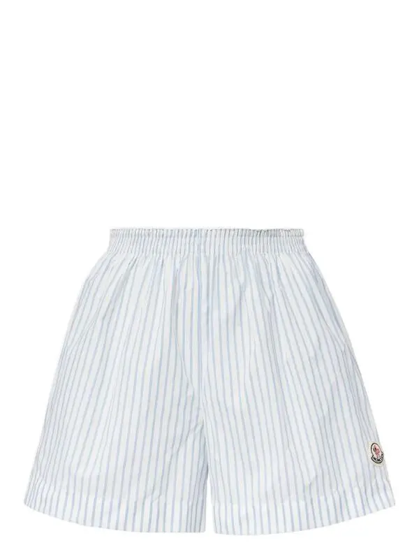 Moncler Striped Technical Shorts - White