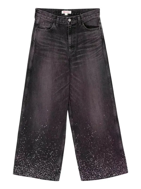 MASU Stardust Baggy Jeans - Black