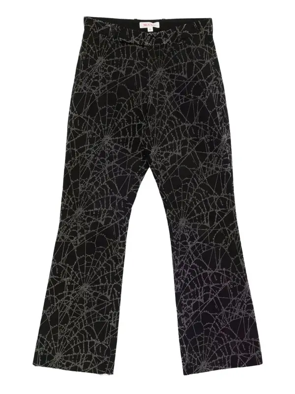 MASU Flared Trousers - Black