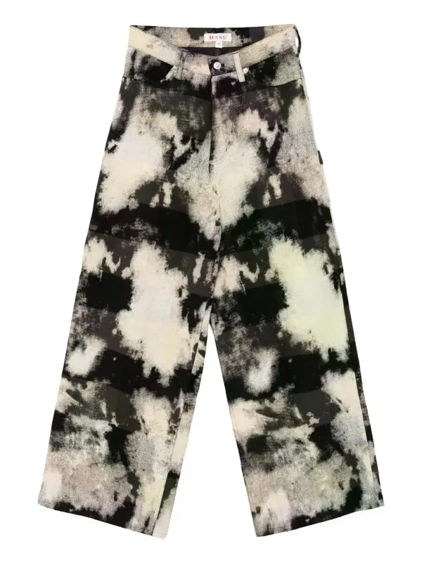 MASU Bleached Painter Trousers - Black