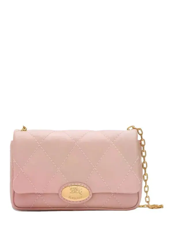Burberry Quilted Foldover Clutch - Pink