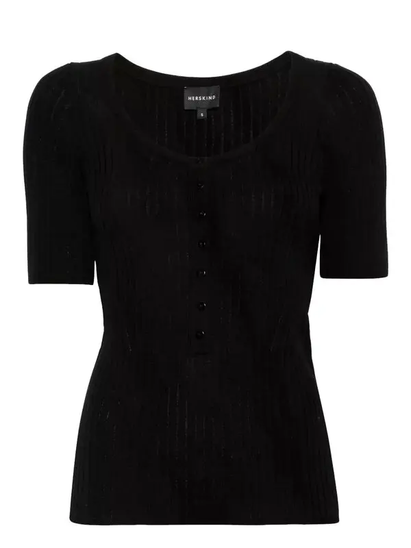 HERSKIND Mie T-shirt - Black