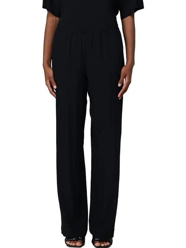 SEMICOUTURE Wide Leg Trousers - Black