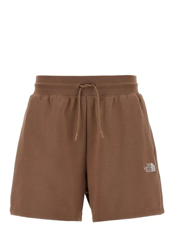 The North Face Relaxed Fit Fleece Shorts - Brown
