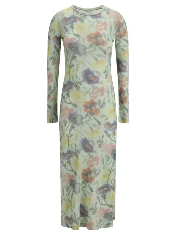 Loewe Silk Long Dress - Multicolour