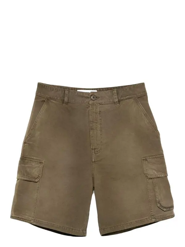 Loewe Cotton Cargo Shorts - Kaki