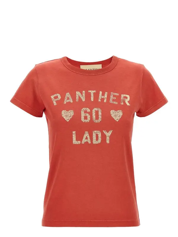 Valentino Garavani Panther Lady T-shirt - Red