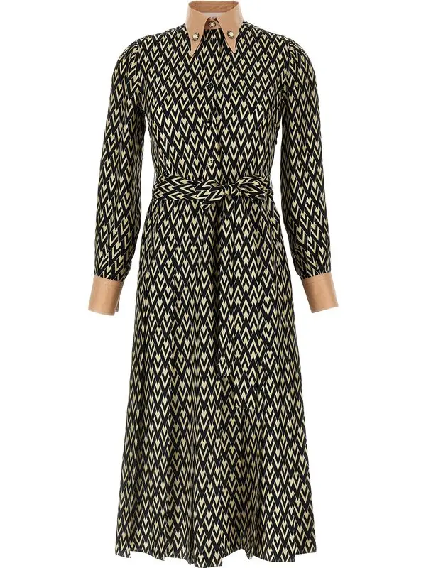 Valentino Garavani Toute La V' Midi Dress - Multicolor