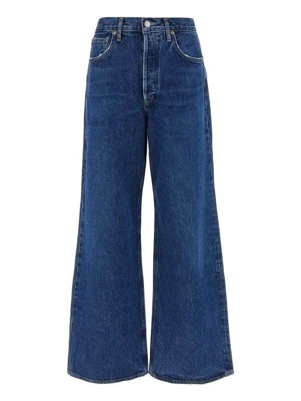 AGOLDE Dame Wide Leg Jeans - Blue