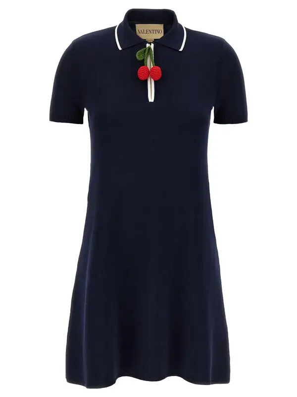 Valentino Garavani Cherryfic' Mini Dress - Blue
