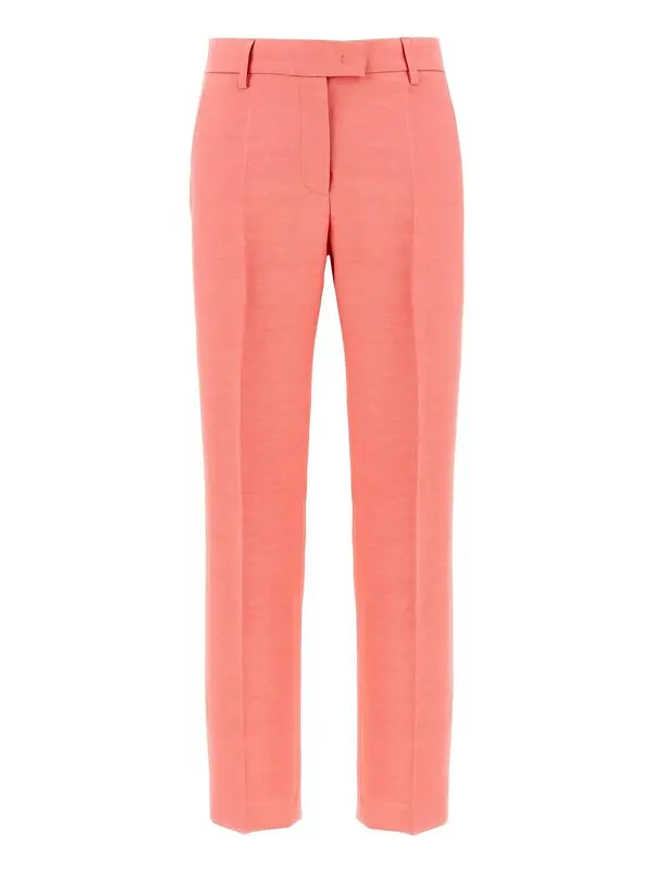 Alberto Biani Linen Blend Chinos - Pink