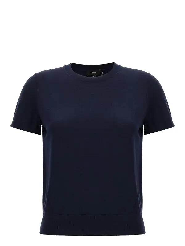 Theory Basic Tee Sweater - Blue
