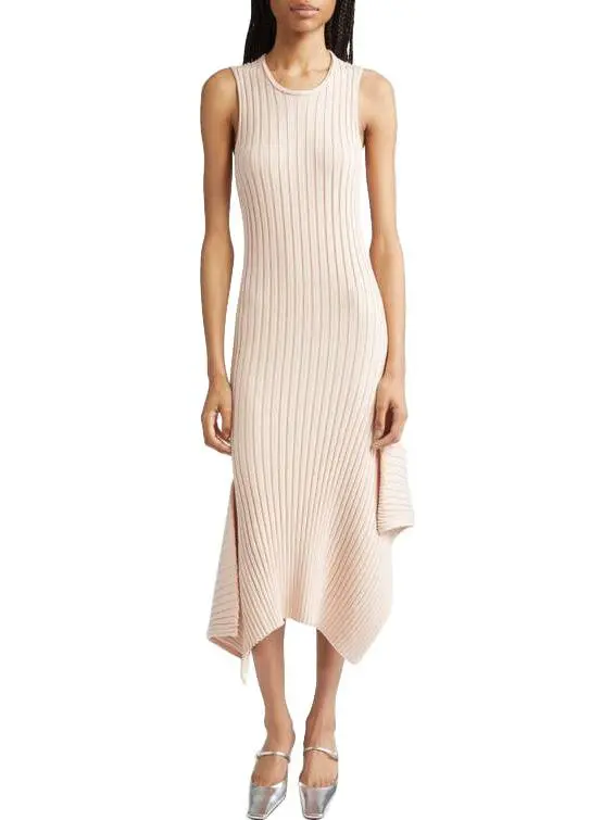 Stella McCartney Ribbed Cotton Tank Dress - Powder Pink