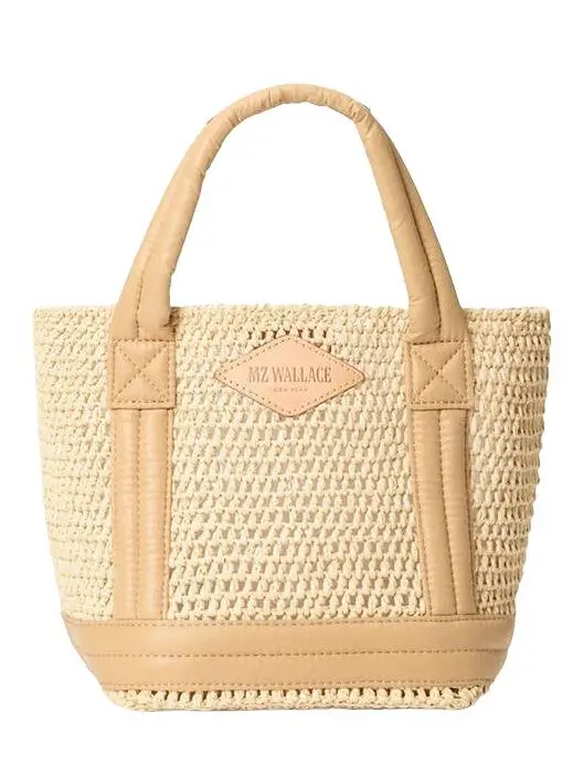 Mz Wallace Mini Crochet Tote - Camel