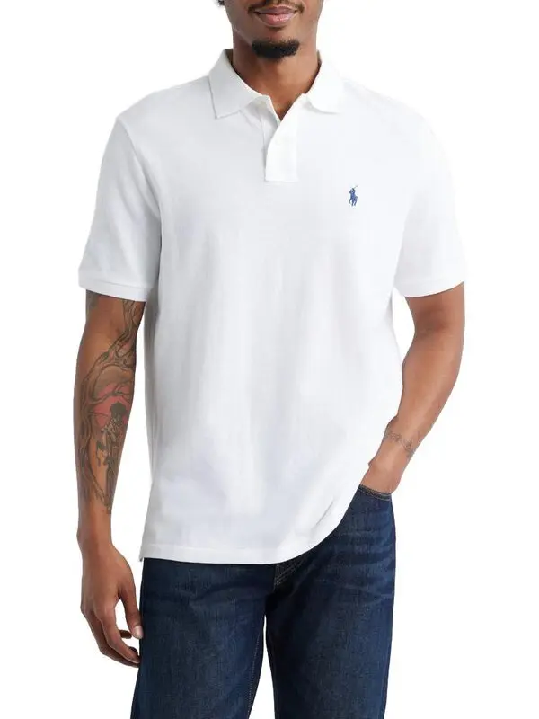 Polo Ralph Lauren The Iconic Cotton Piqué Polo - White