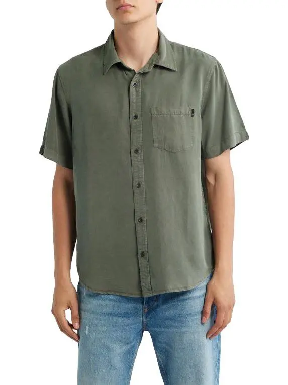 Ag Wesley Short Sleeve Button-up Shirt - Shady Moss